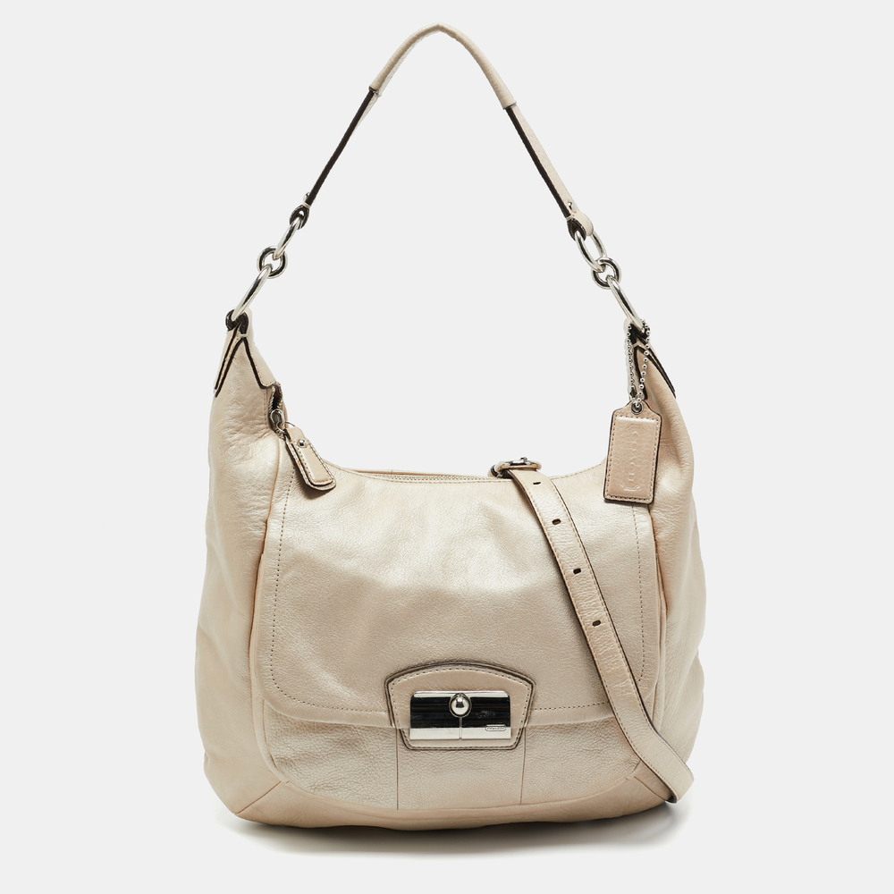 Coach Ivory Leather Kristin Hobo - Gem